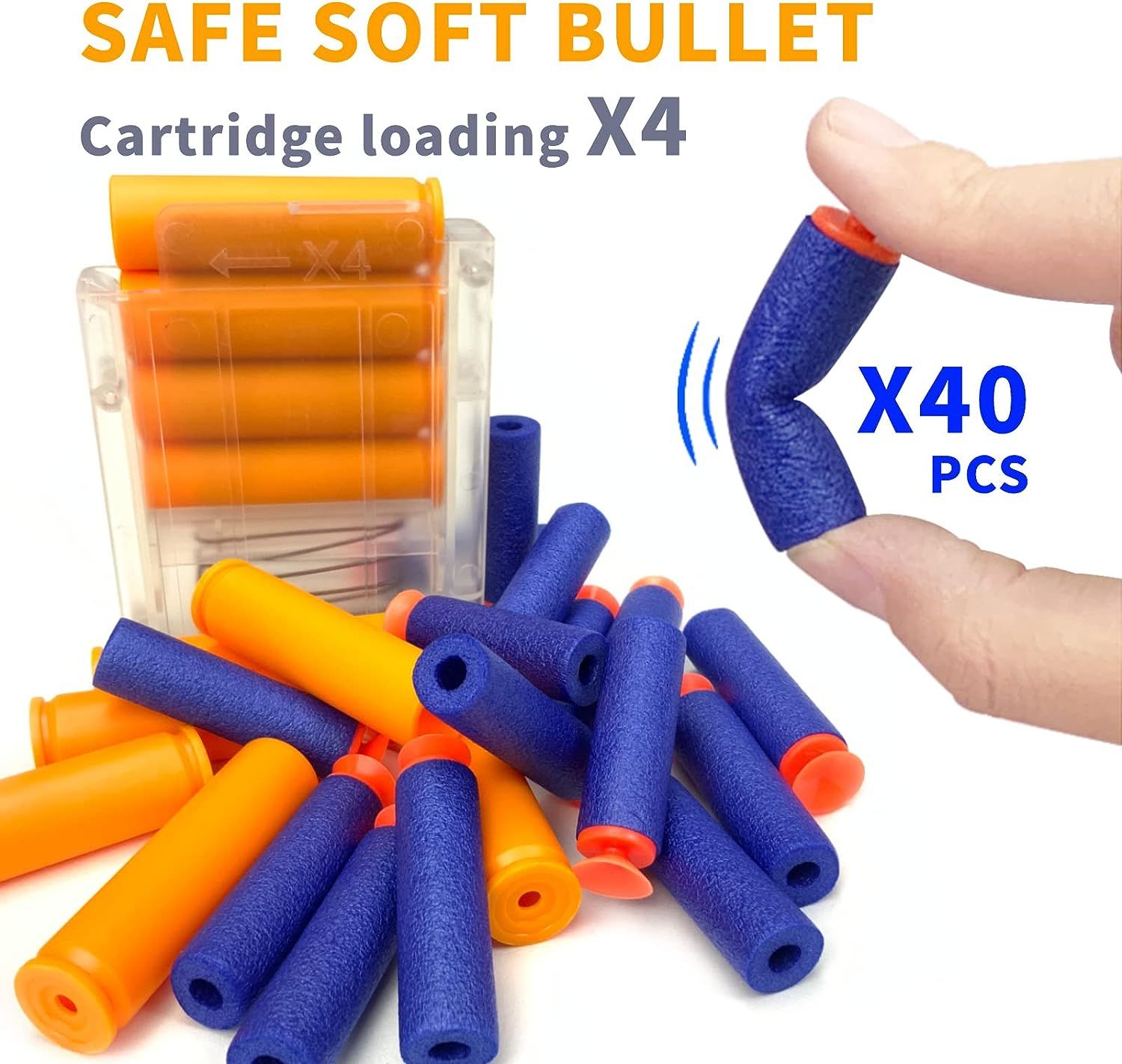 AGM MASTECH AWM Shell-Throwing Blaster Shot Gun, 40 Official Darts, 4 ...