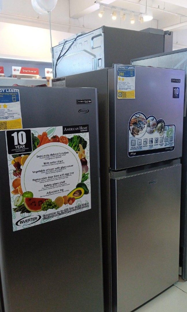 AMERICAN HOME NON INVERTER AND INVERTER REFRIGERATOR, TV & Home Appliances, Kitchen Appliances ...