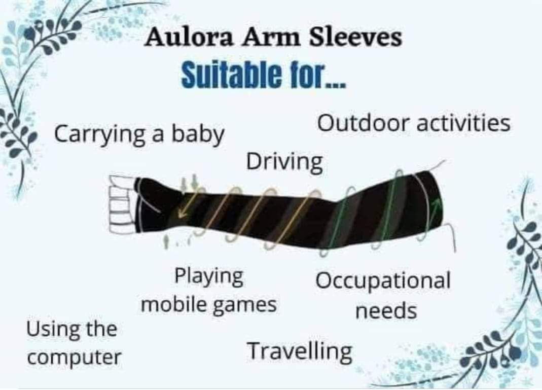 Far Infrared Arm Sleeve Hand Sock Aulora, Men's Fashion, Tops & Sets ...