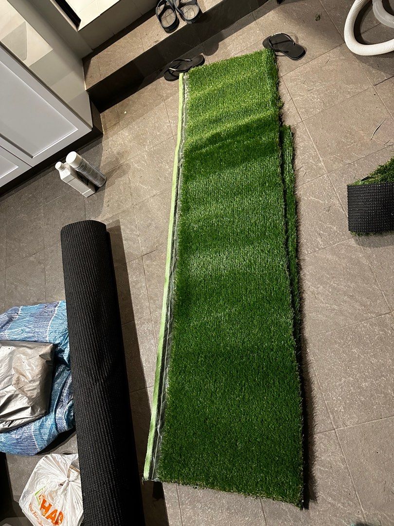 Artificial grass patch, Furniture & Home Living, Outdoor Furniture on ...