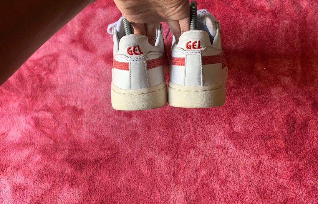 Asics Gel Ptg White Red On Carousell