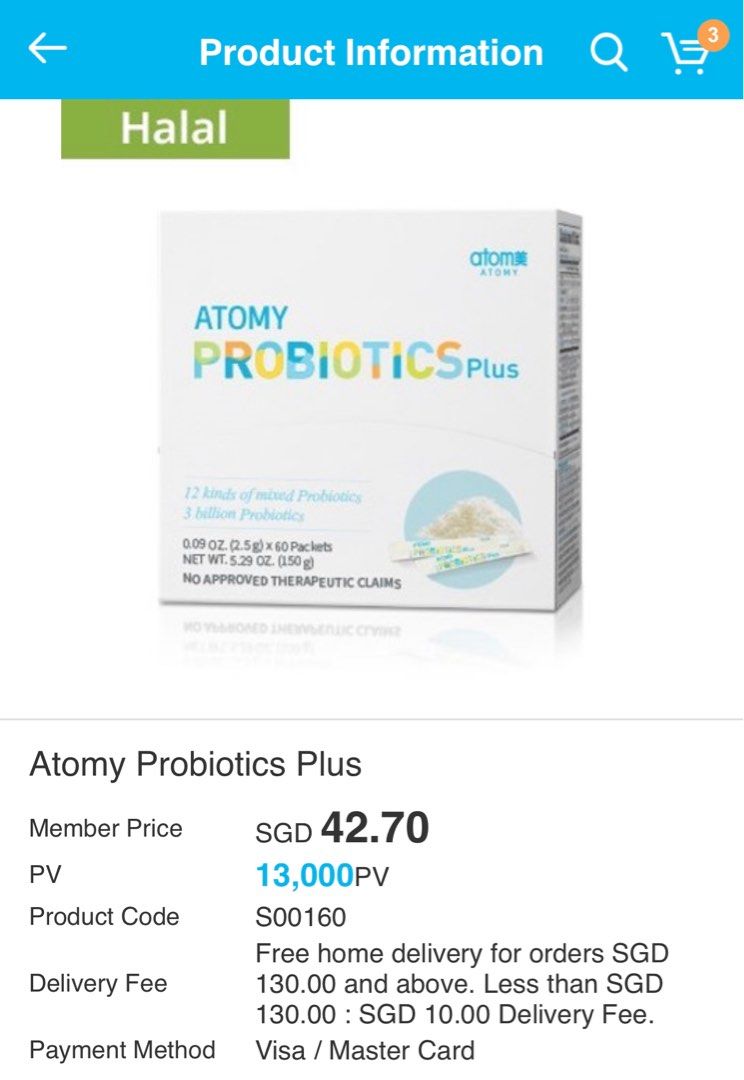 Atomy Probiotics, Health & Nutrition, Health Supplements, Vitamins ...