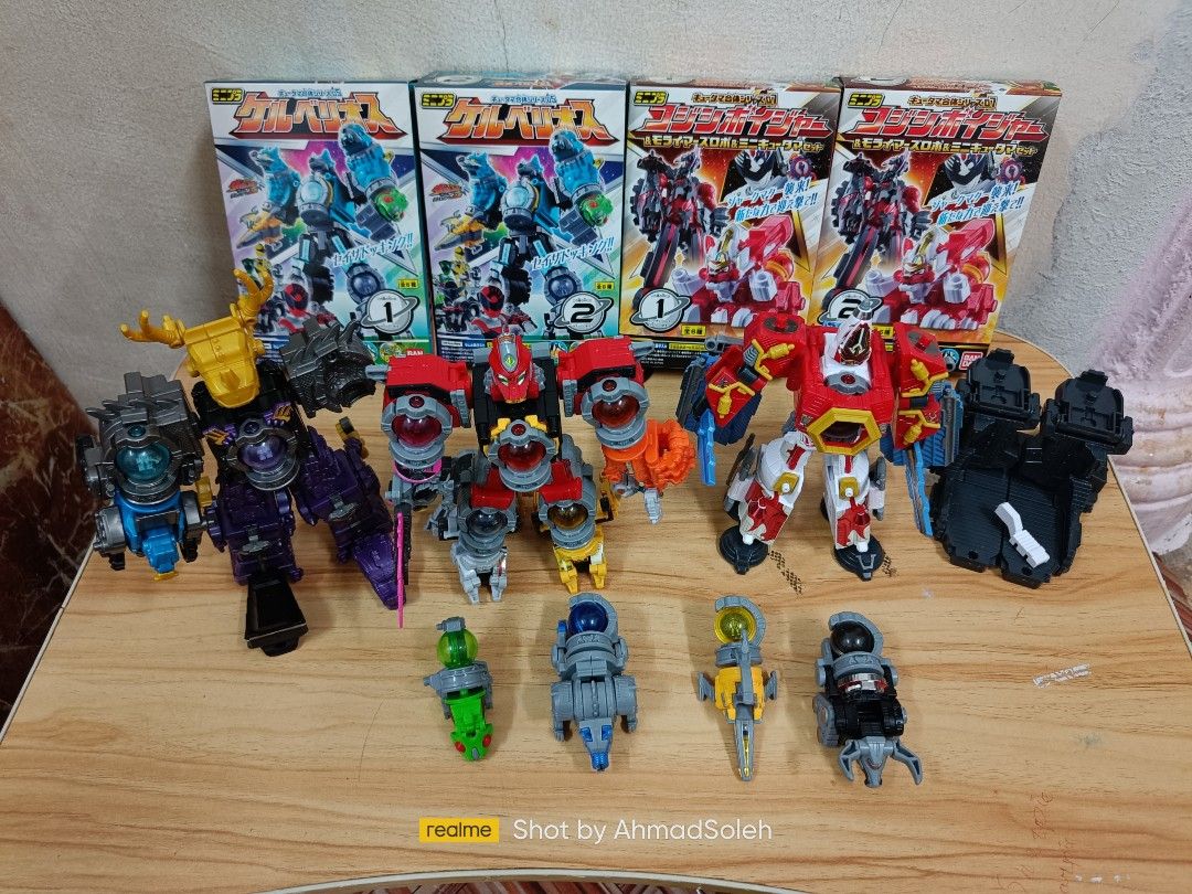 Bandai Minipla Power ranger super sentai Uchu Sentai Kyuranger megazord ...