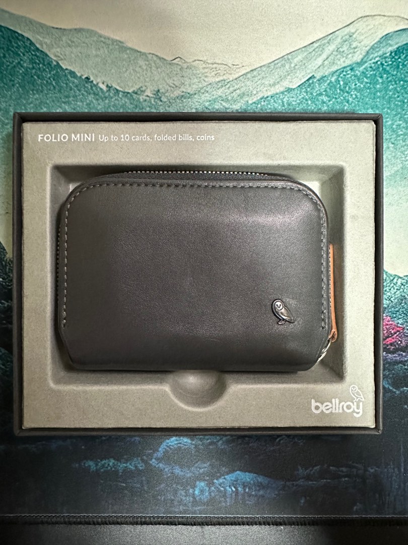 Bellroy Folio Mini - Charcoal Cobalt, Men's Fashion, Watches ...