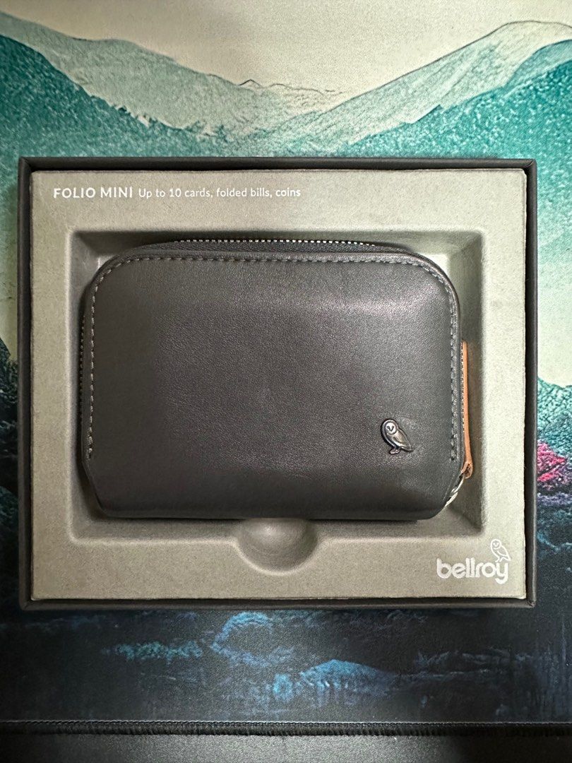 Bellroy Folio Mini - Charcoal Cobalt, Men's Fashion, Watches & Accessories, Wallets & Card ...