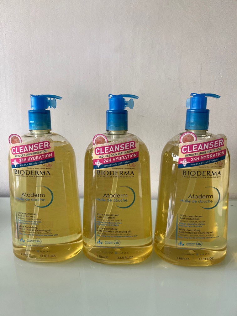 Bioderma Atoderm Shower Oil 1000ml (left 1), Beauty & Personal Care ...