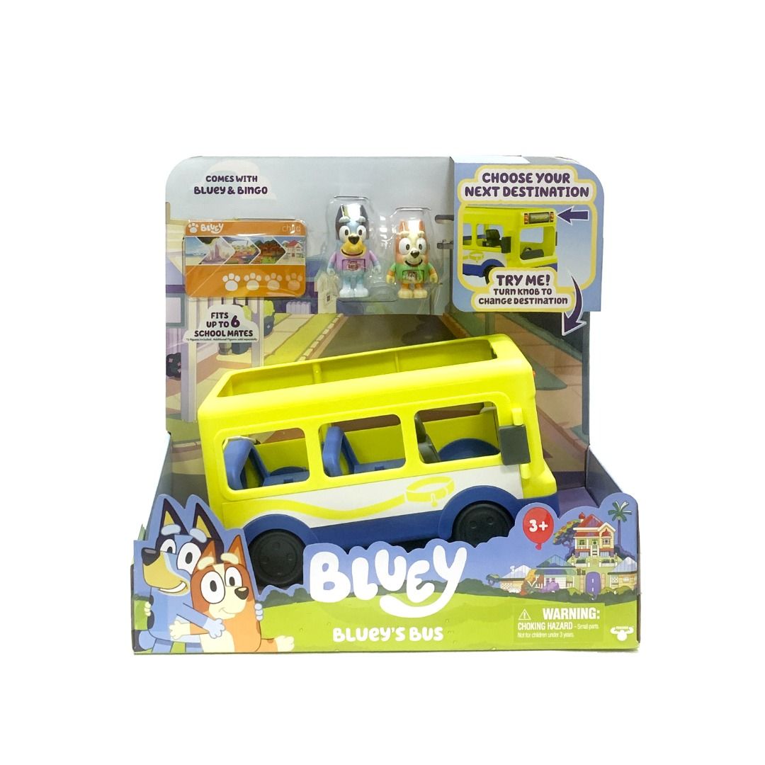 Bluey's Bus Play Set with Bluey and Bingo Figures, Hobbies & Toys, Toys ...