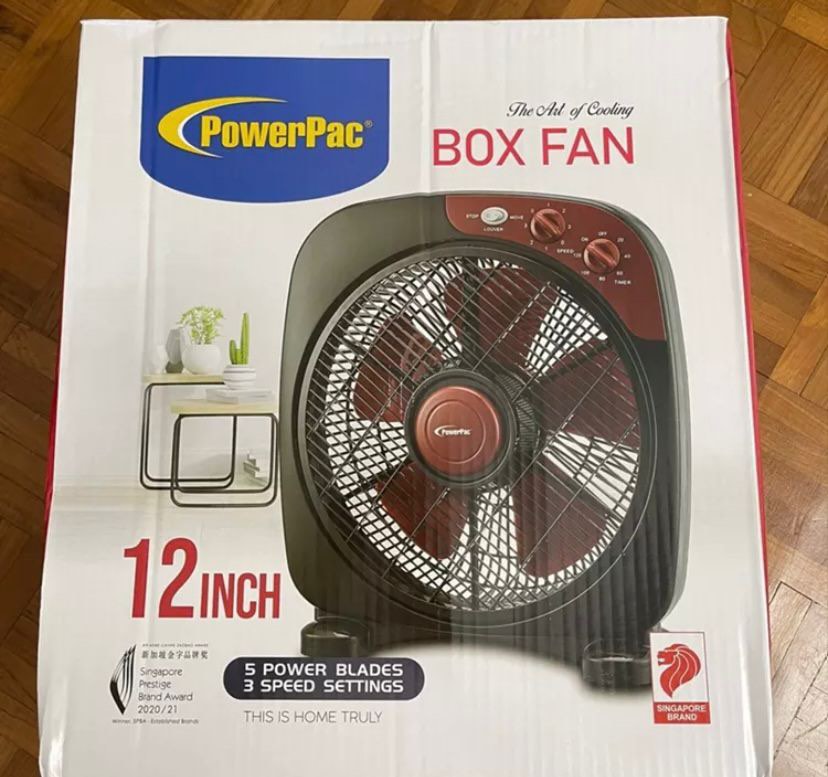 PowerPac Box fan, Furniture & Home Living, Lighting & Fans, Fans on ...