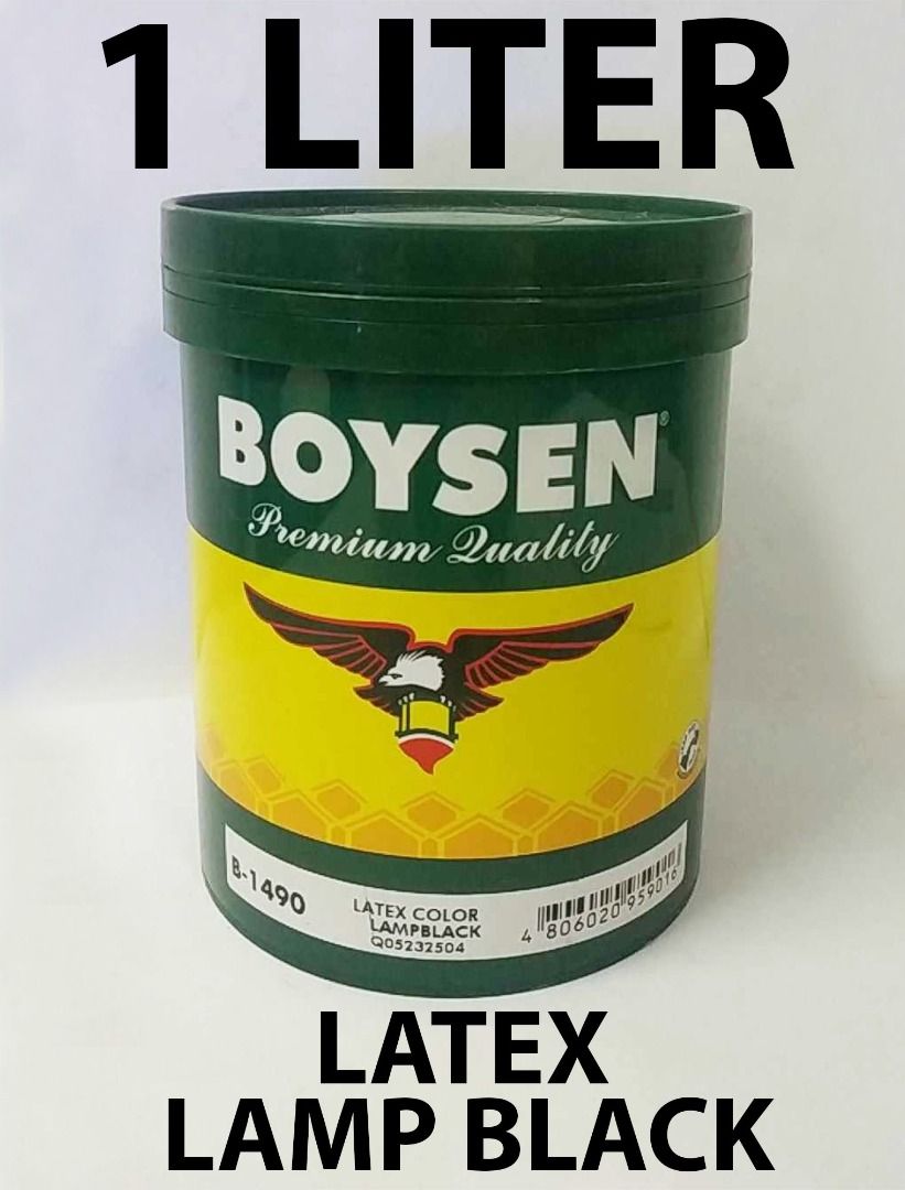 BOYSEN LATEX COLOR LAMP BLACK B-1490 ( 1 LITER ... BOYSEN LATEX COLOR LAMP BLACK B-1490 ( 1 LITER ...