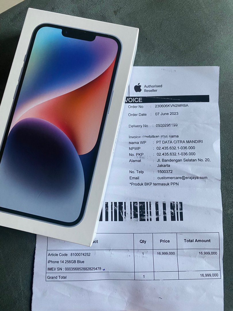 BRAND NEW IBOX Iphone 14 ibox 256gb Blue, Telepon Seluler & Tablet ...