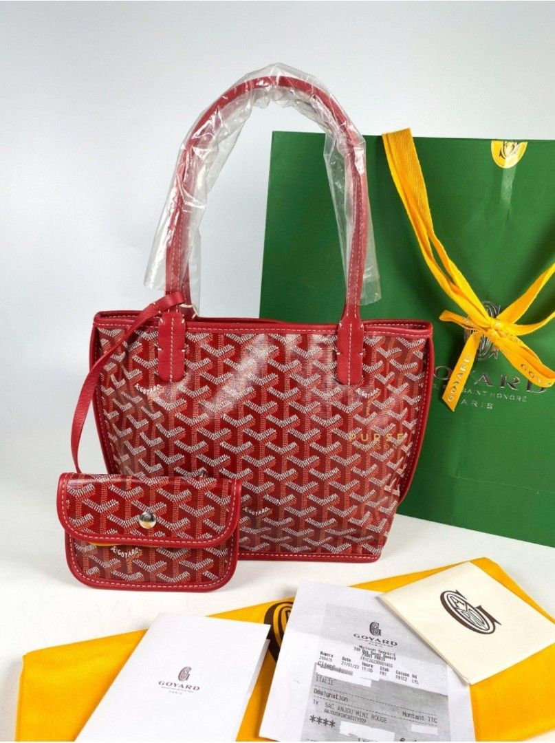 Brand New Goyard Anjou Mini Rouge (Red) on Carousell