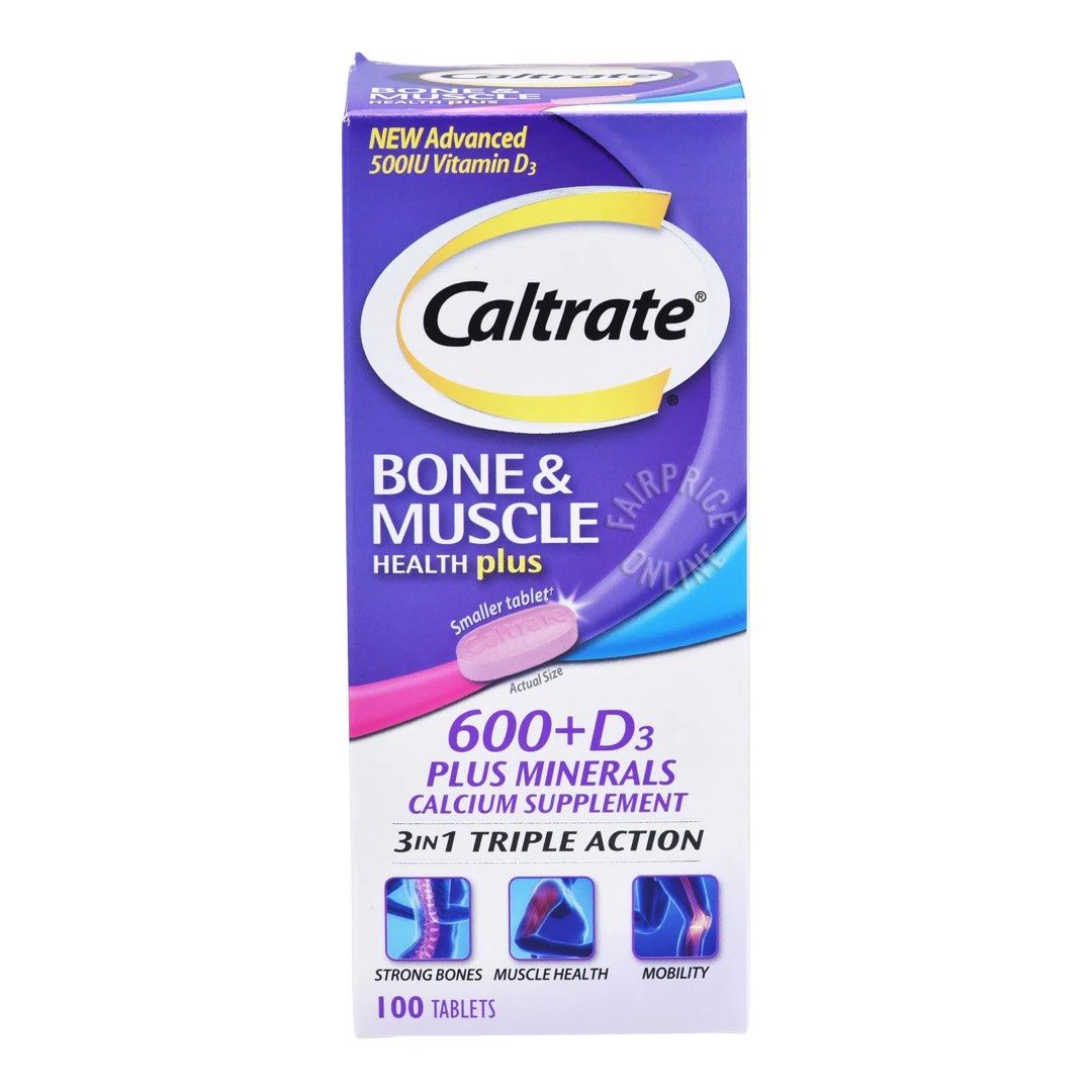 Caltrate Bone And Muscle Health Plus 100 Tablets Health And Nutrition