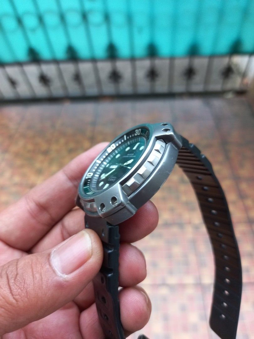 Casio Tuna MD703 vintage seiko citizen orient diver, Fesyen Pria, Jam ...