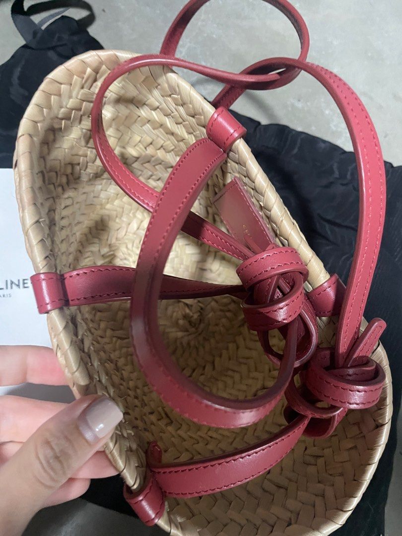 Authentic Celine Nano Triomphe Panier Basket Bag , Luxury, Bags ...