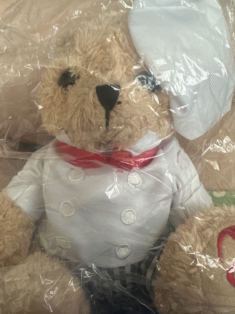 Chef bear soft toy plushie, Hobbies & Toys, Toys & Games on Carousell