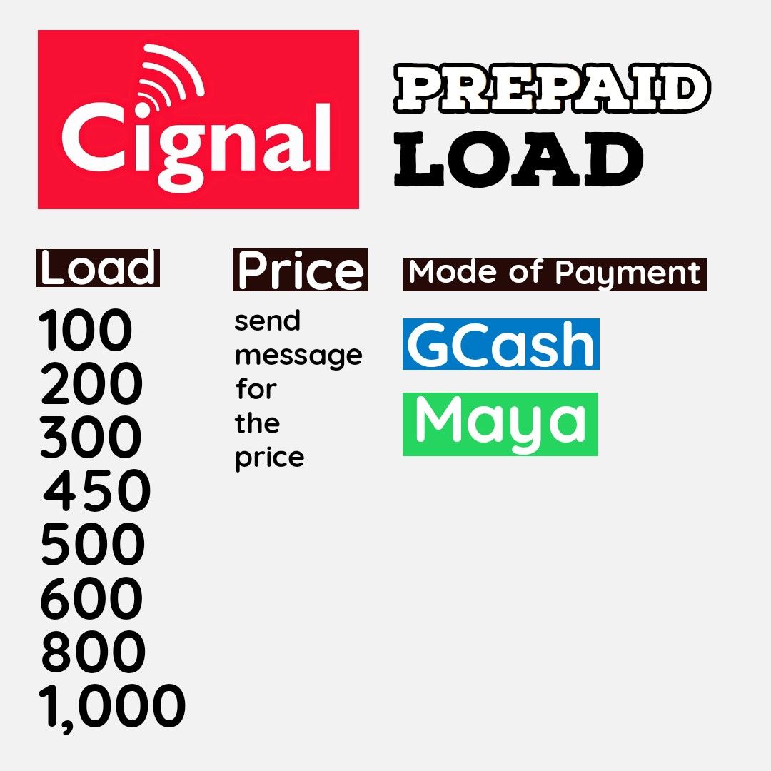Cignal Load Prepaid, Mobile Phones & Gadgets, Mobile & Gadget ...