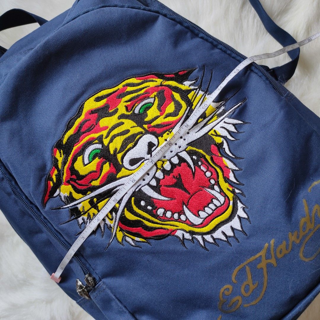 CLASSIC ED HARDY BACKPACK | Embroidered Tiger, Men's Fashion ...