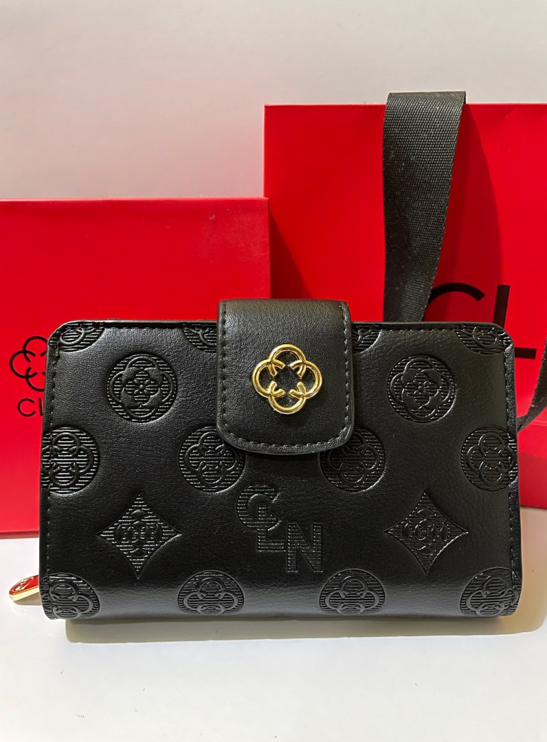 CLN black wallet, Women's Fashion, Bags & Wallets, Wallets & Card ...