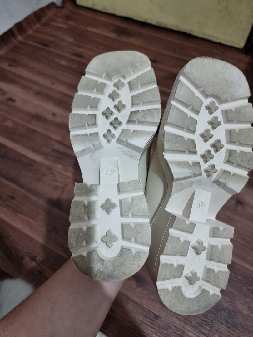 CLN Platform Mules in Bone Color, Women's Fashion, Footwear, Wedges on ...