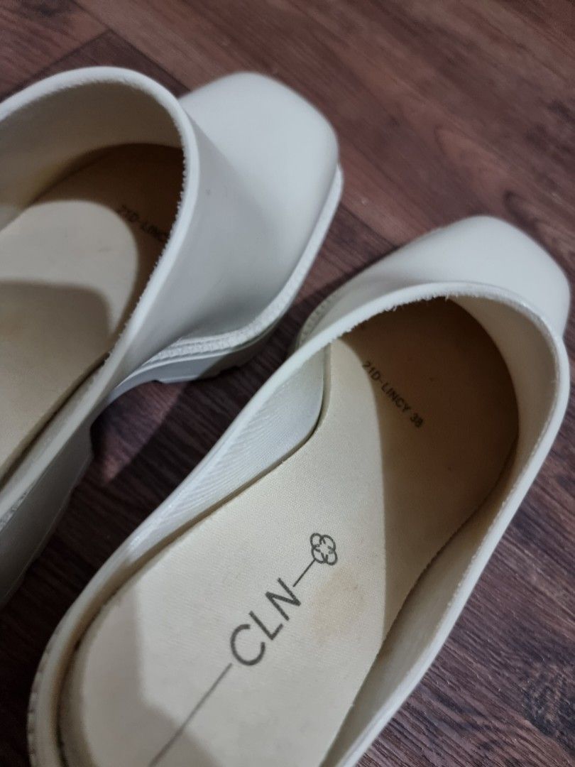 CLN Platform Mules in Bone Color, Women's Fashion, Footwear, Wedges on ...