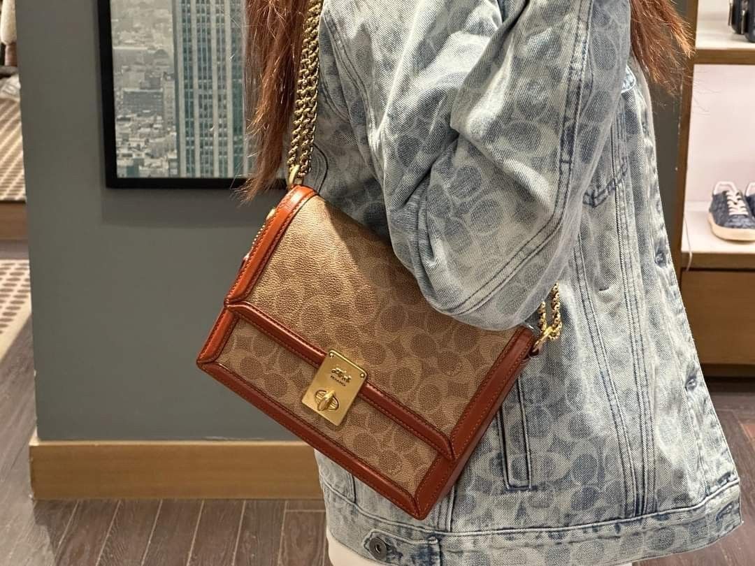 Coach Hutton Shoulder Bag In Signature Canvas, Luxury, Bags & Wallets ...