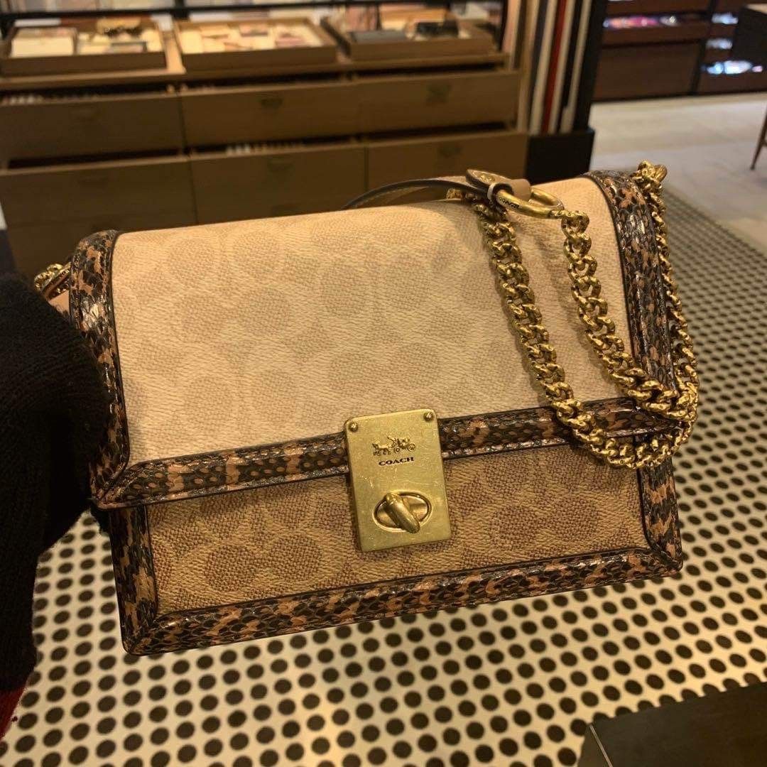 Coach Hutton Shoulder Bag In Signature Canvas, Luxury, Bags & Wallets ...