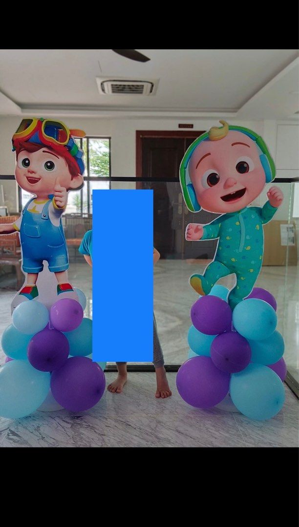 Cocomelon Party Decoration Foam Board Backdrop and Standee, Hobbies ...