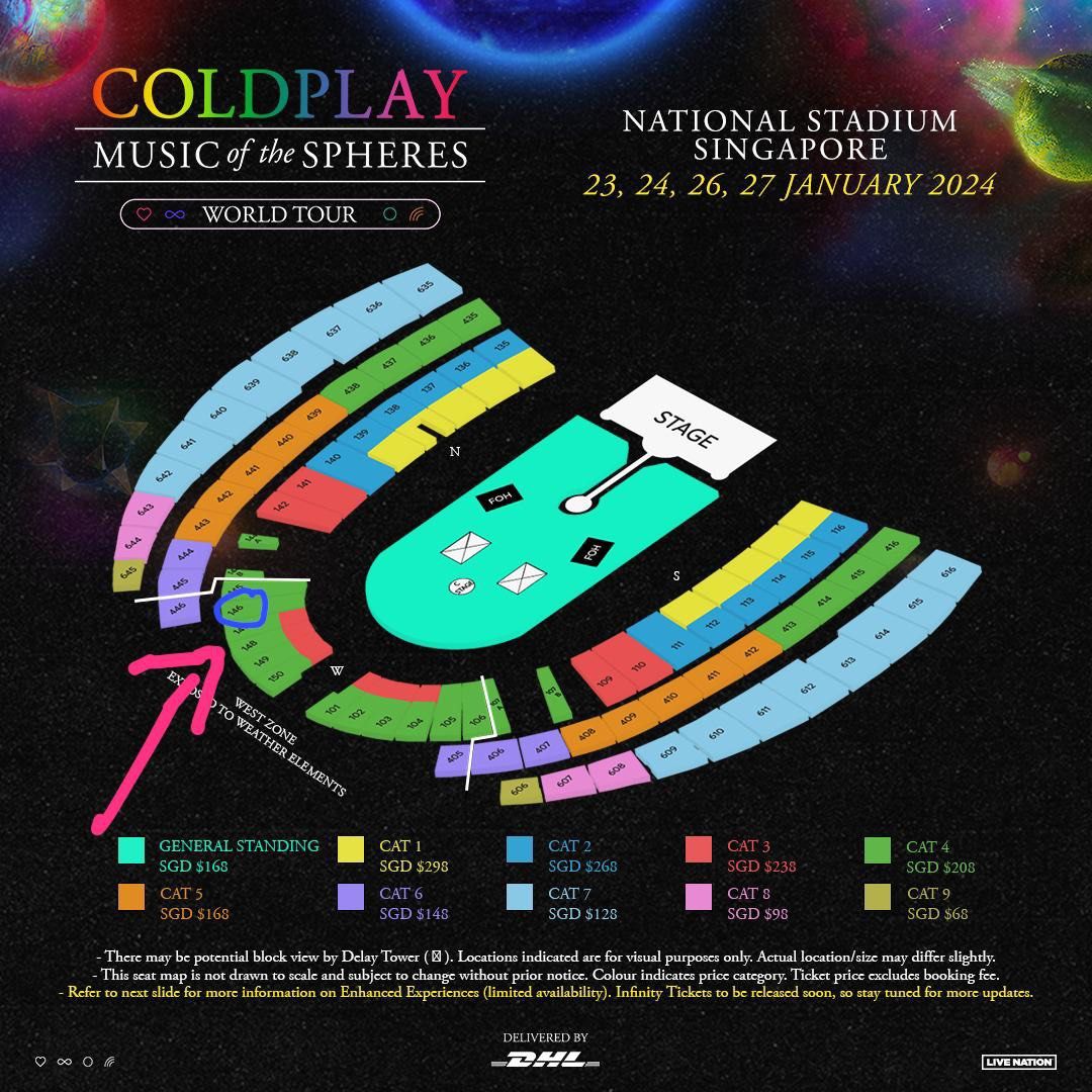 Coldplay Ticket on 31 Jan 2024, Tickets & Vouchers, Event Tickets on ...