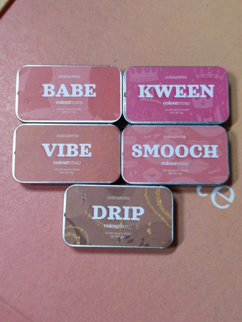 Colourette cosmetics coloursnap cream blush babe vibe kween smooch drip ...