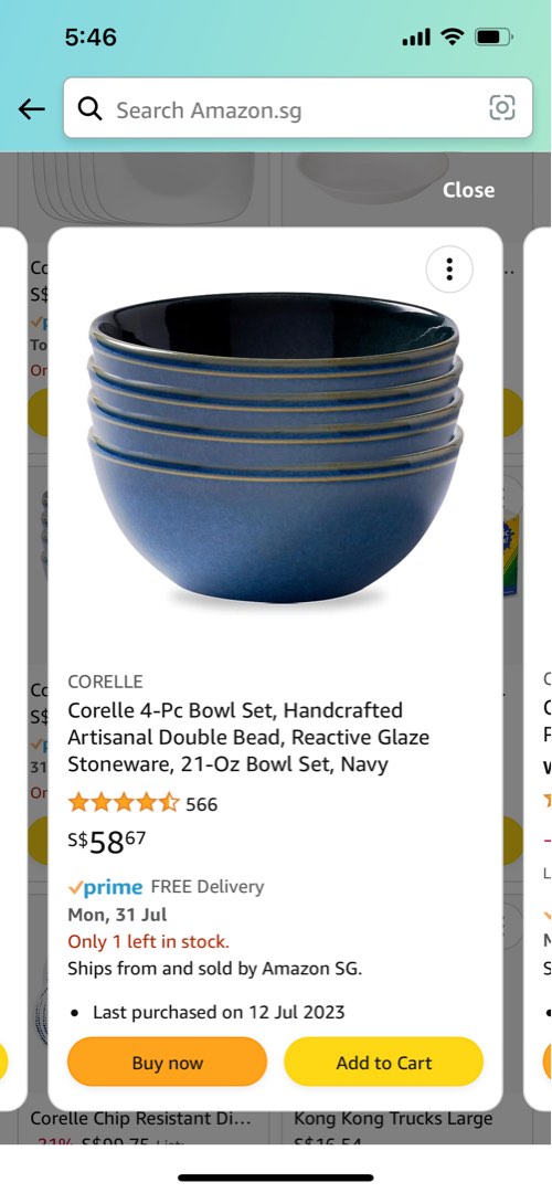 Corelle Bowls, Furniture & Home Living, Kitchenware & Tableware ...