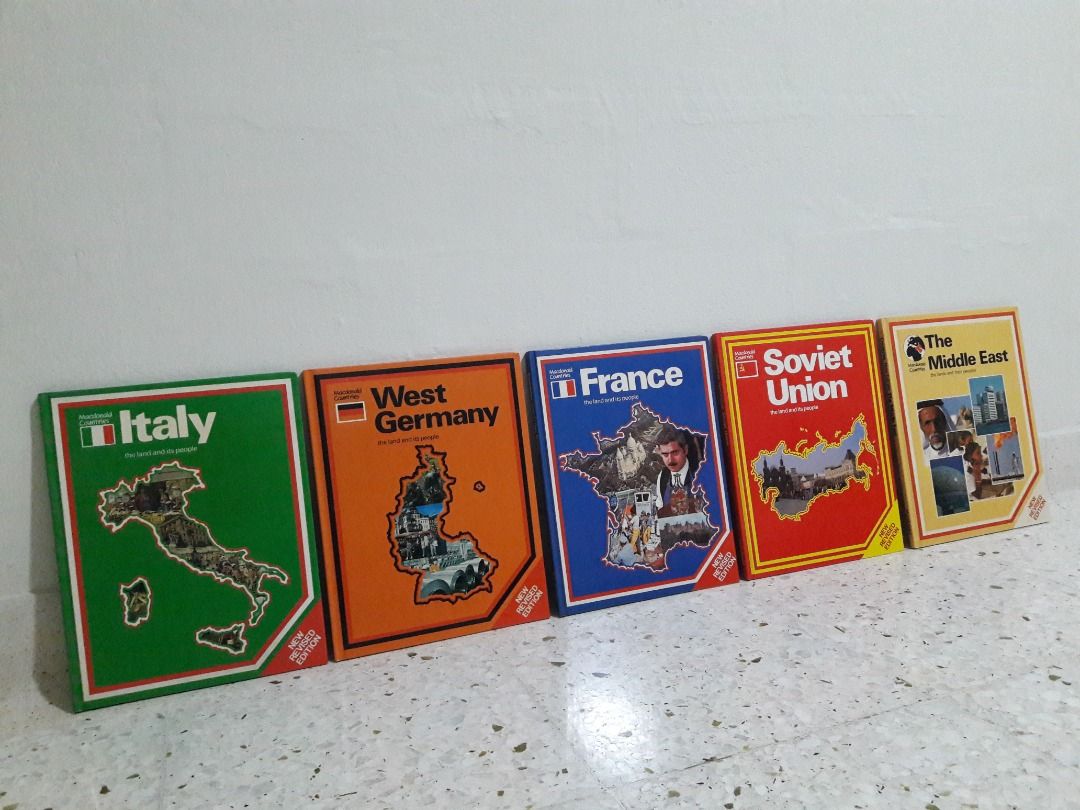 Macdonald Country Profile Books - Italy, West Germany, France, Soviet ...