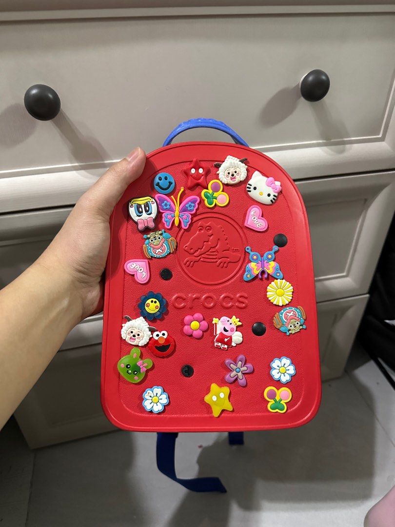 Crocs Backpack red, Babies & Kids, Babies & Kids Fashion on Carousell