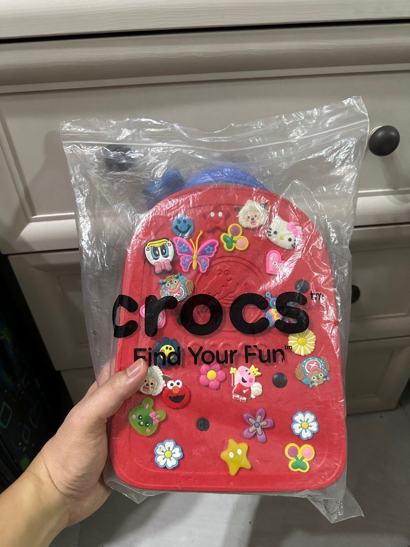 Crocs Backpack red, Babies & Kids, Babies & Kids Fashion on Carousell