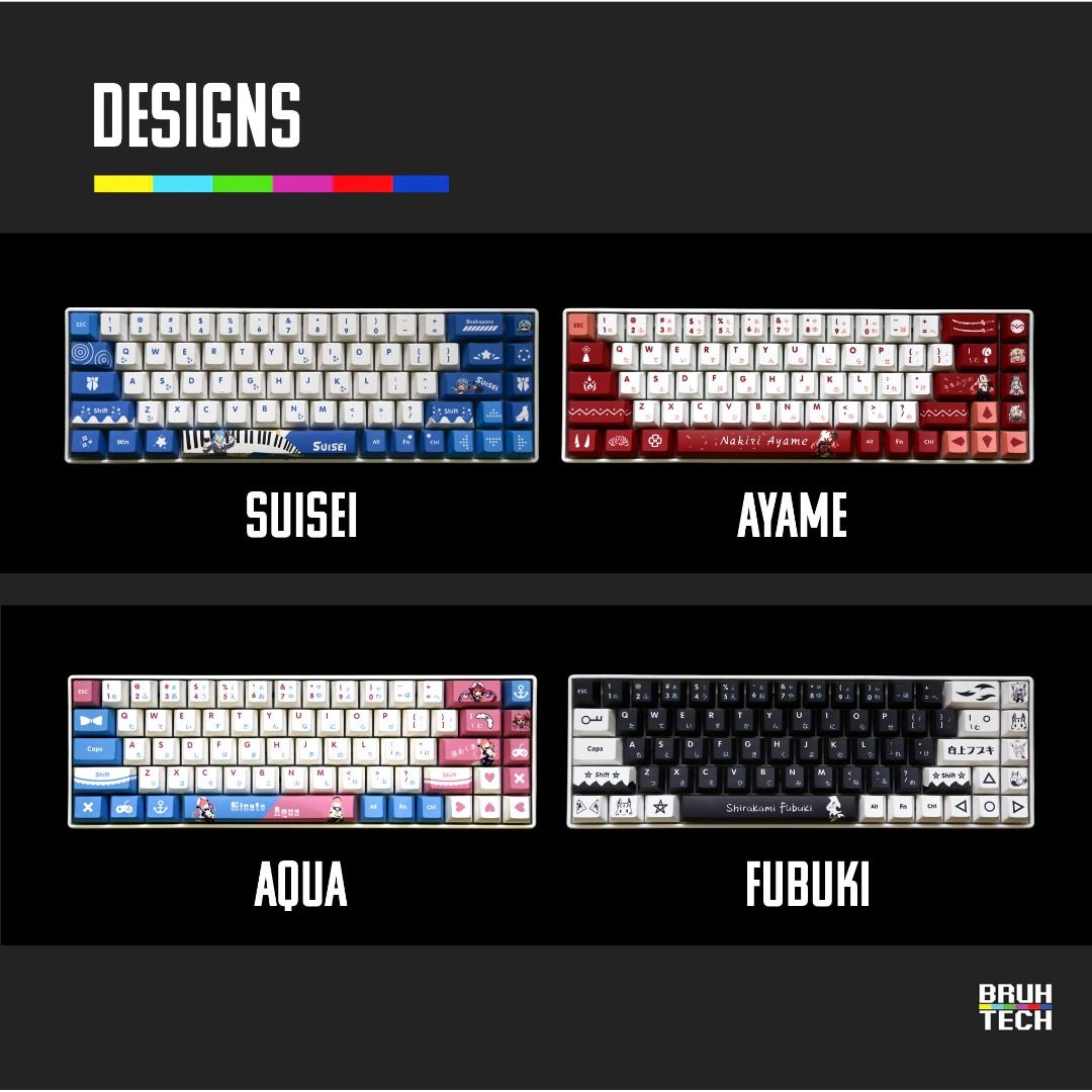 Custom Hololive Vtuber Mechanical Keyboard, Computers & Tech, Parts ...
