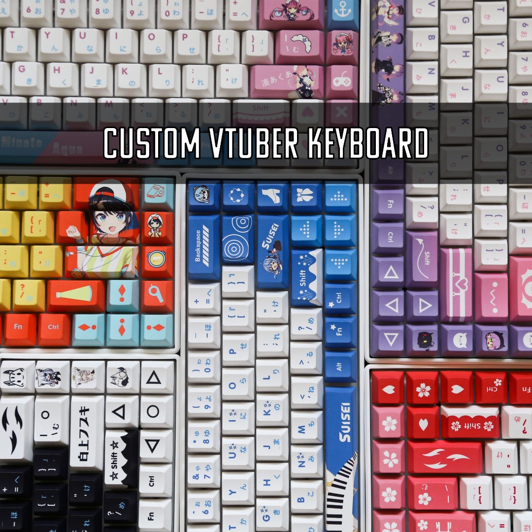 Custom Hololive Vtuber Mechanical Keyboard, Computers & Tech, Parts ...