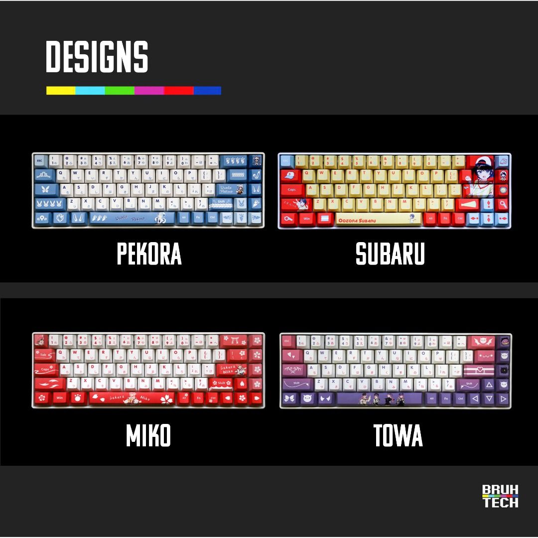 Custom Hololive Vtuber Mechanical Keyboard, Computers & Tech, Parts ...