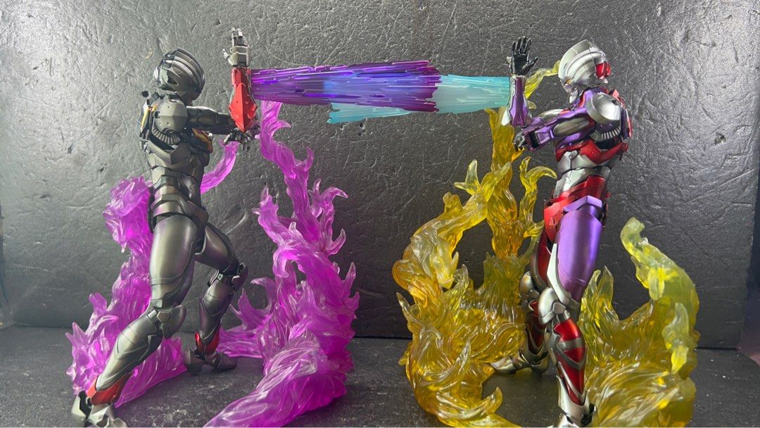 Custom painted Figure Rise Standard Ultraman suit Tiga& Ultraman suit ...