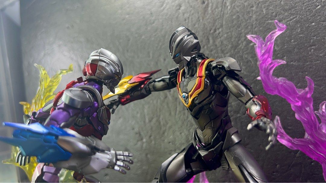 Custom painted Figure Rise Standard Ultraman suit Tiga& Ultraman suit ...