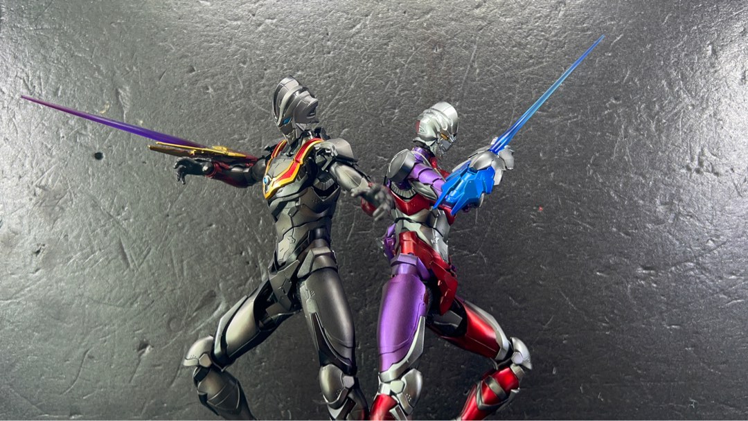 Custom painted Figure Rise Standard Ultraman suit Tiga& Ultraman suit ...