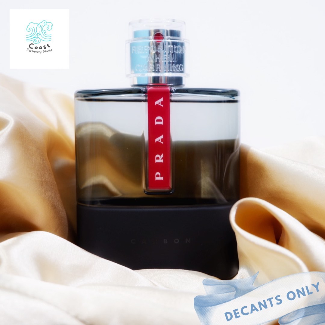 (DECANT) Prada Luna Rossa Carbon EDT, Beauty & Personal Care, Fragrance ...