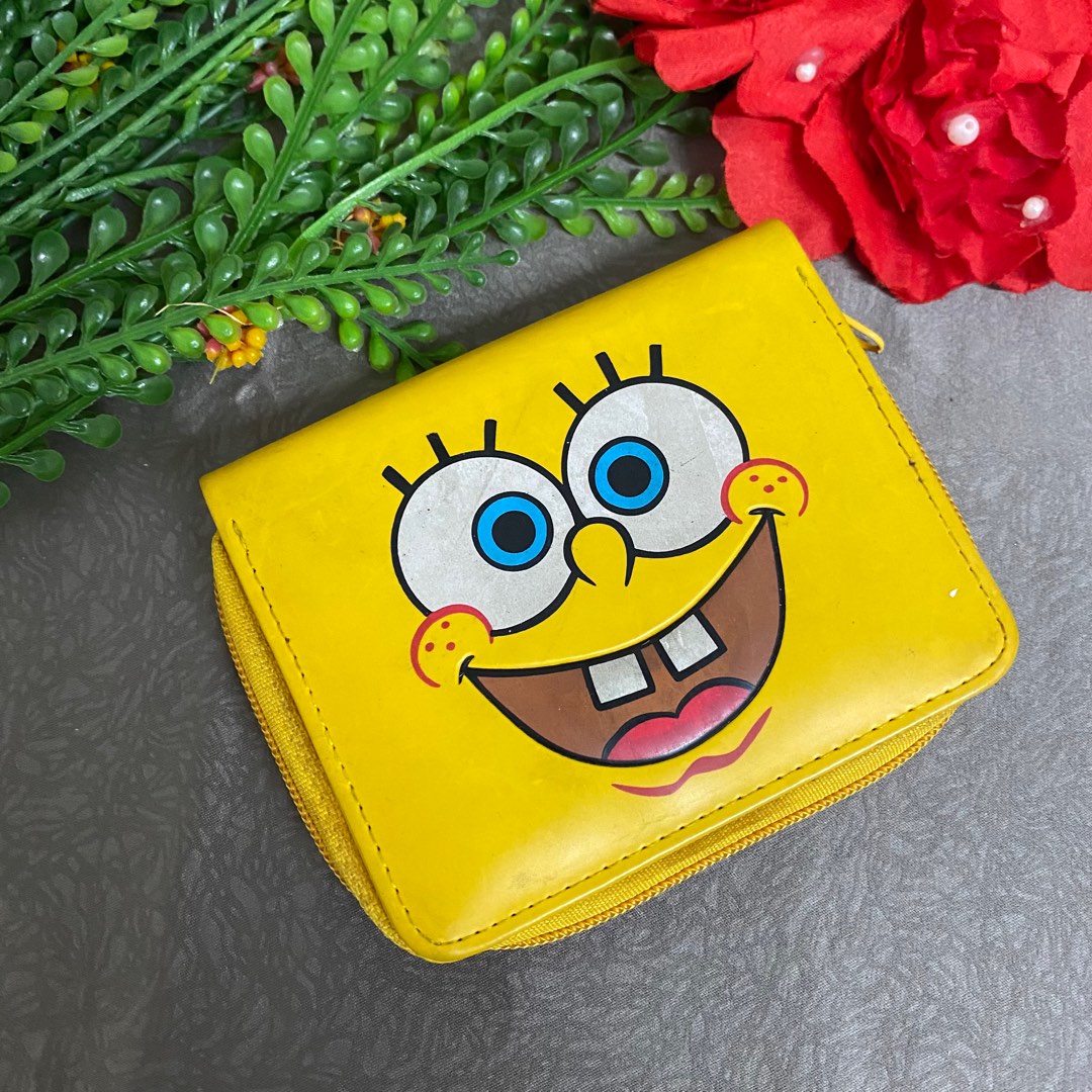Defect sponge bod square pants wallet_ Yellow wallet, Women's Fashion ...