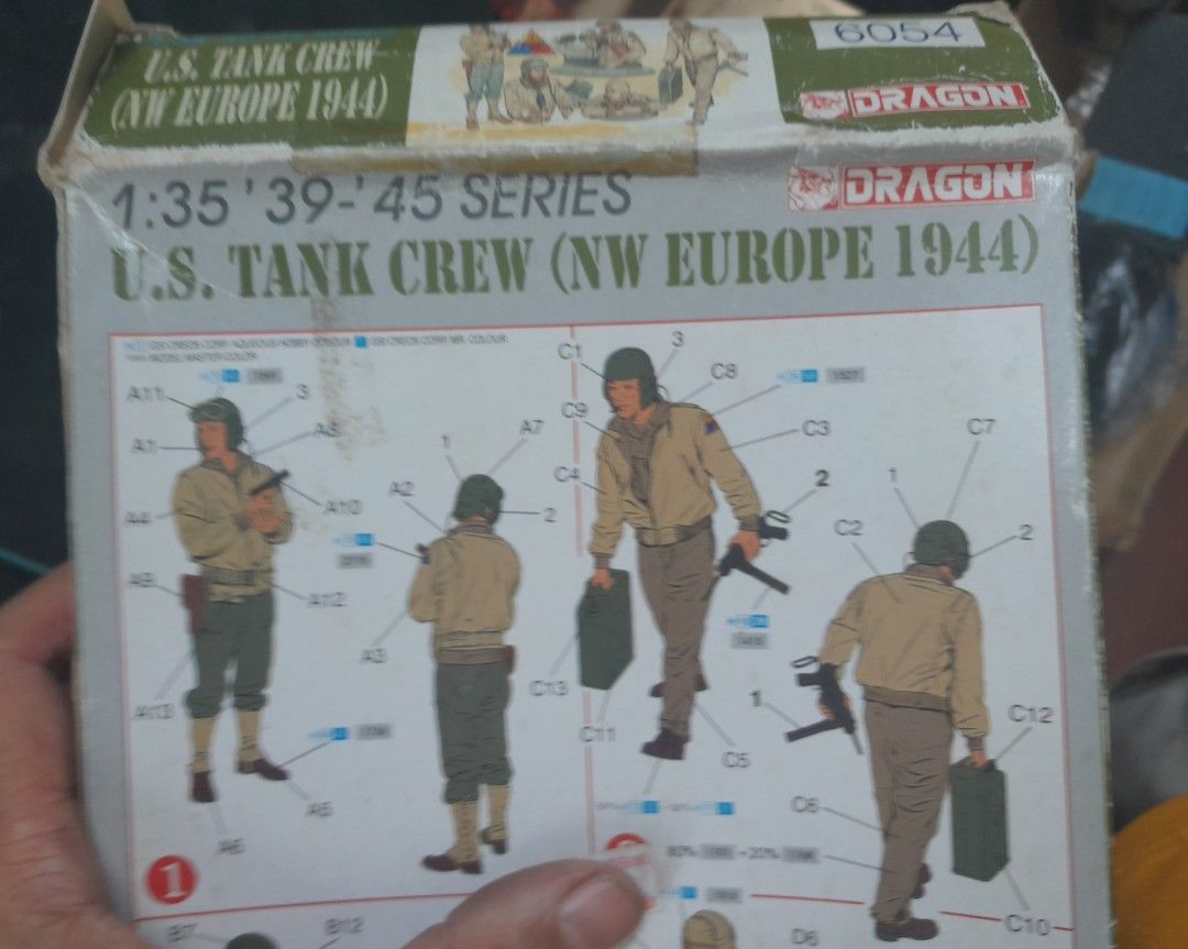 绝版-Dragon Models-威龍-6054-1/35-U.S. Tank Crew -NW Europe 1944-made in HK ...
