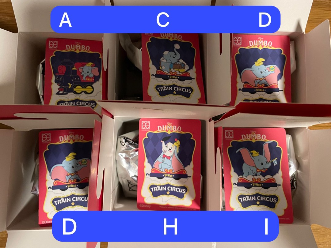 Dumbo Train Circus Blind Box Collection, Hobbies & Toys, Toys & Games ...