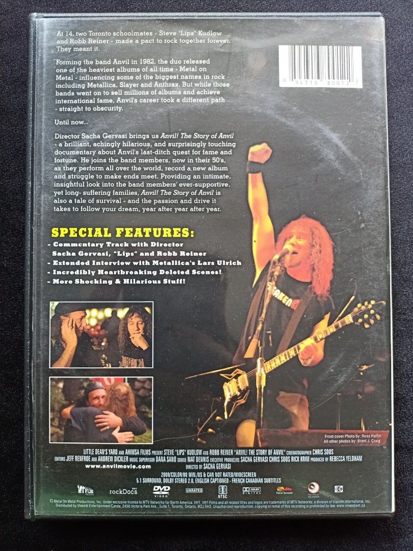 DVD Anvil! The Story Of Anvil, Hobbies & Toys, Music & Media, CDs ...
