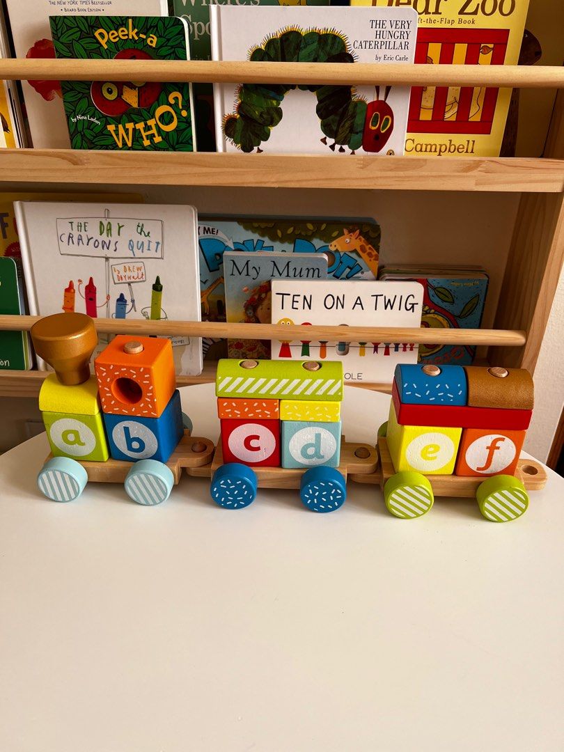 Early Learning Centre Wooden Stacking Train, Babies & Kids, Infant ...