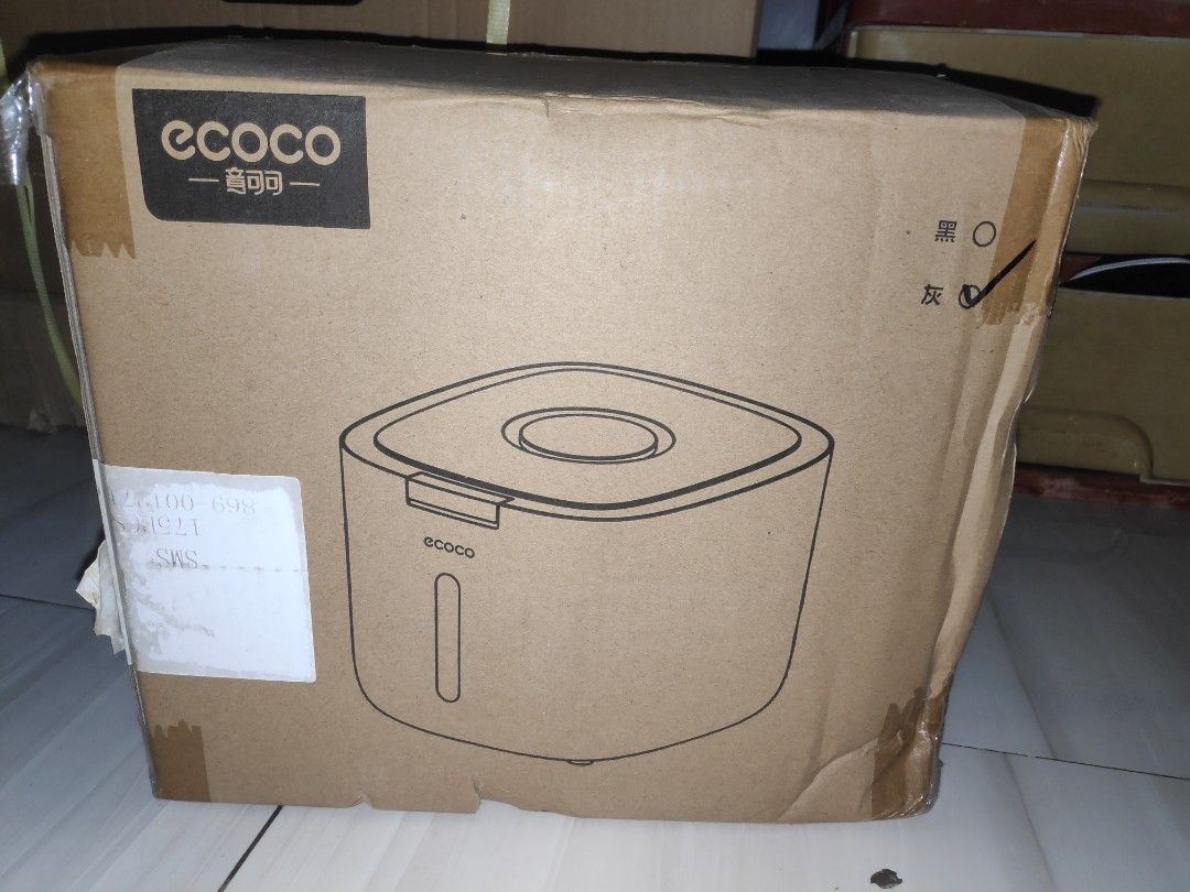 Ecoco 10kg Automatic Lid Rice Barrel, TV & Home Appliances, Kitchen Appliances, Other Kitchen ...