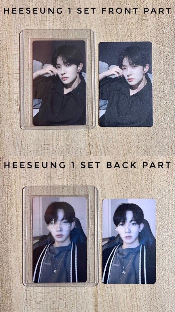 ENHYPEN Lee Heeseung Photo cards Fanmade, Hobbies & Toys, Memorabilia ...