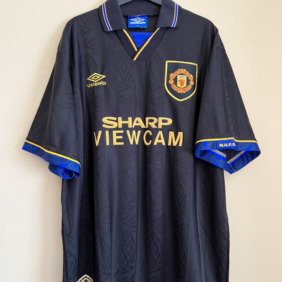 Eric Cantona #7 Manchester United Away Jersey MU 1993-1995 Original ...