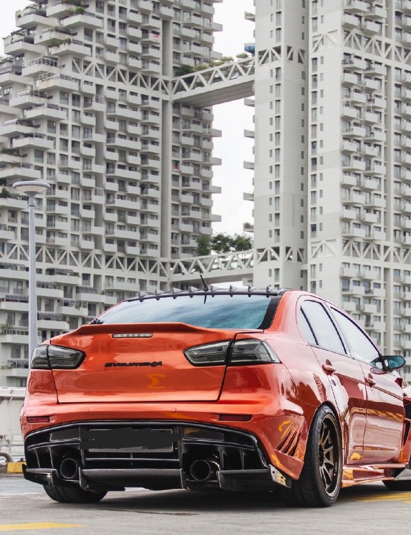 Evo x / lancer diffuser, Car Accessories, Accessories on Carousell