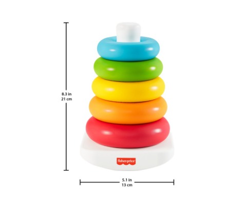 Fisher Price Brilliant Basics Eco Rock-A-Stack Toys For Baby, Infant ...